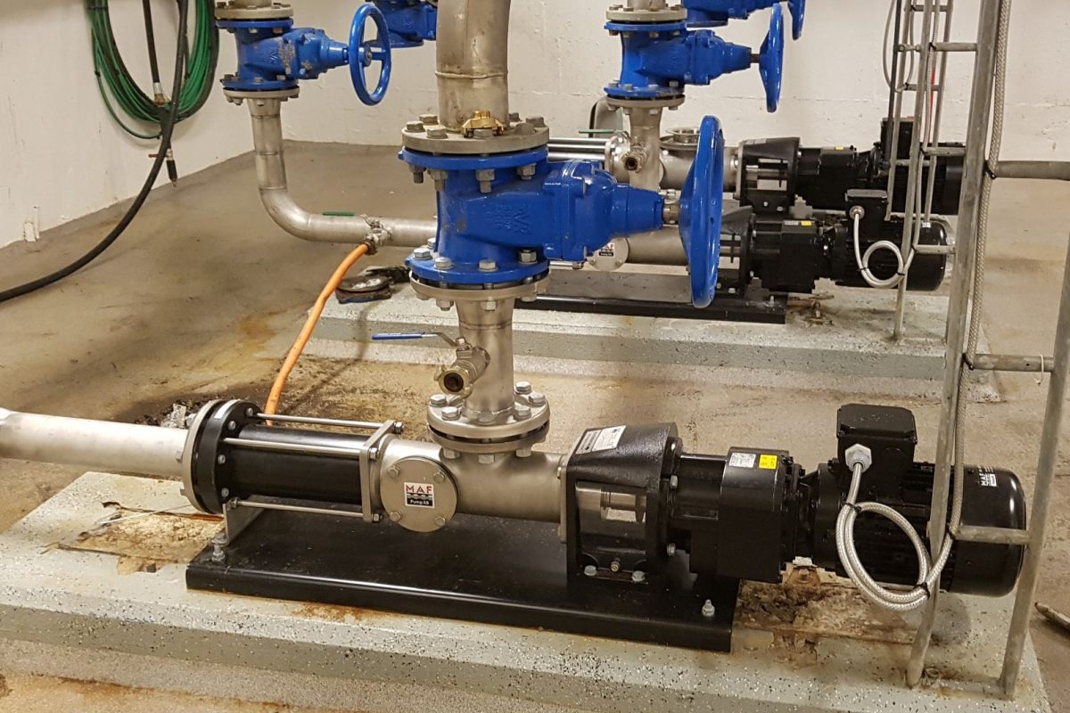 Installation at a WWTP | Mafpump